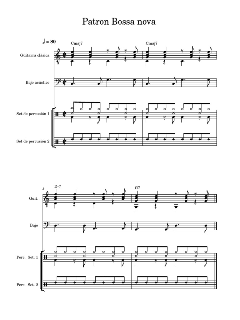 Patron Bossa Nova | PDF