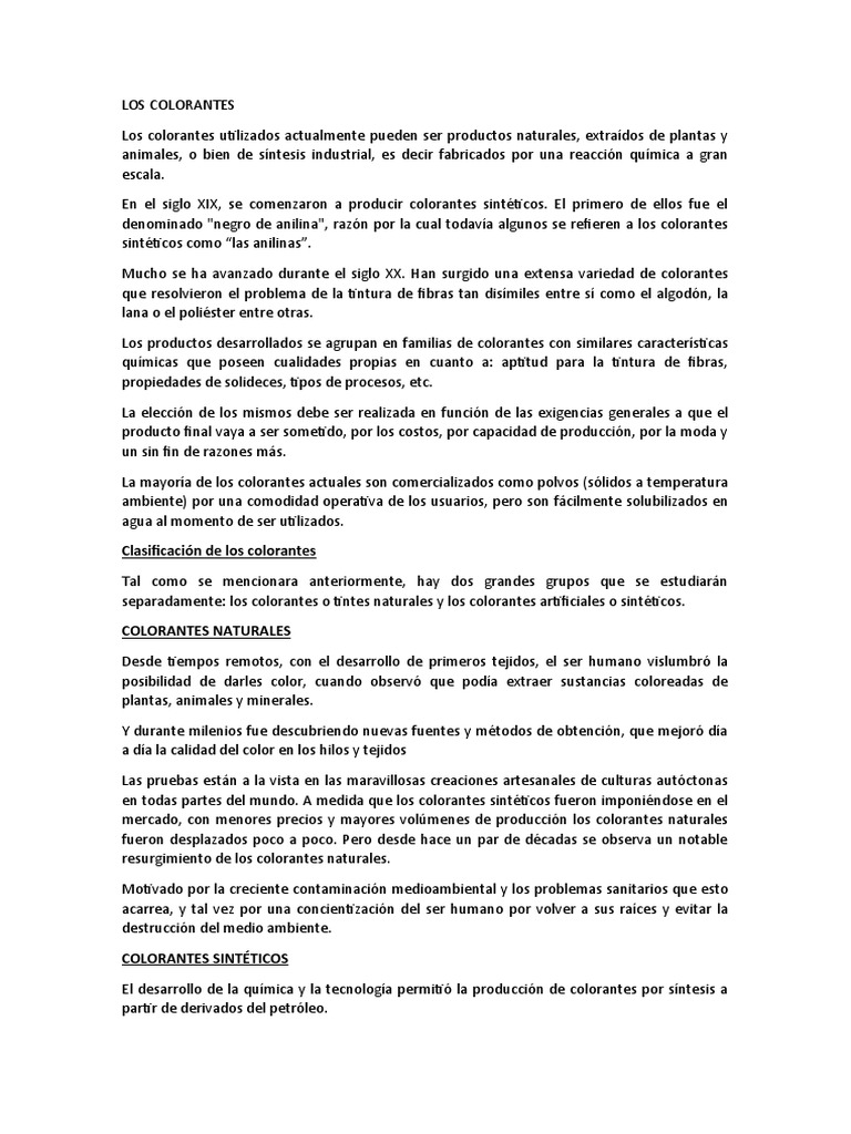 Colorantes Textiles Descargar Gratis Pdf Carotenoide Clorofila