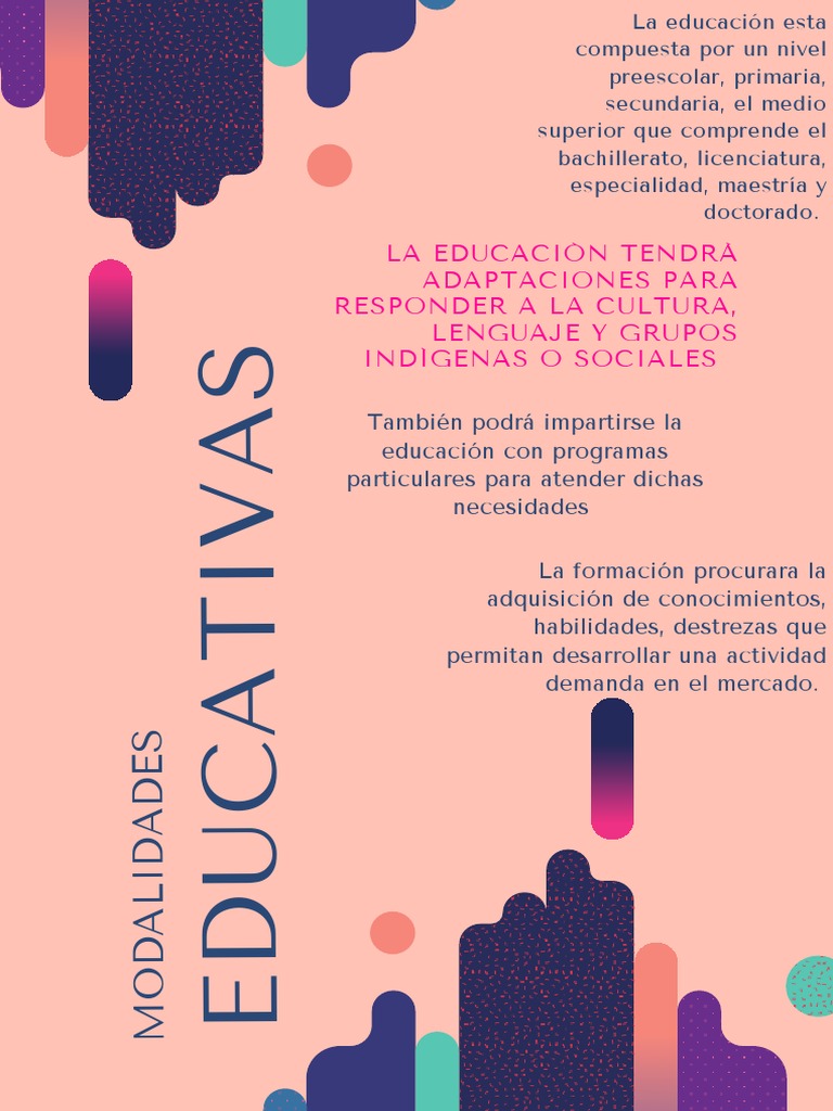 Modalidades Educativas Cartel | PDF
