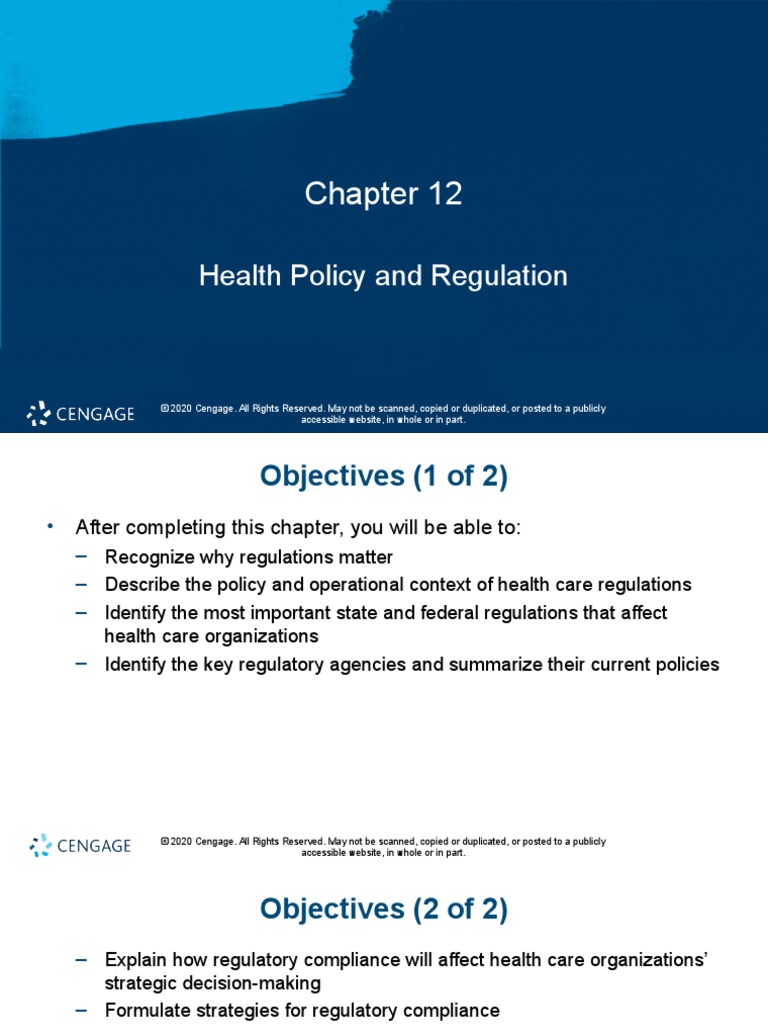 Health Policy and Regulation Overview | PDF | Medicare (United States ...