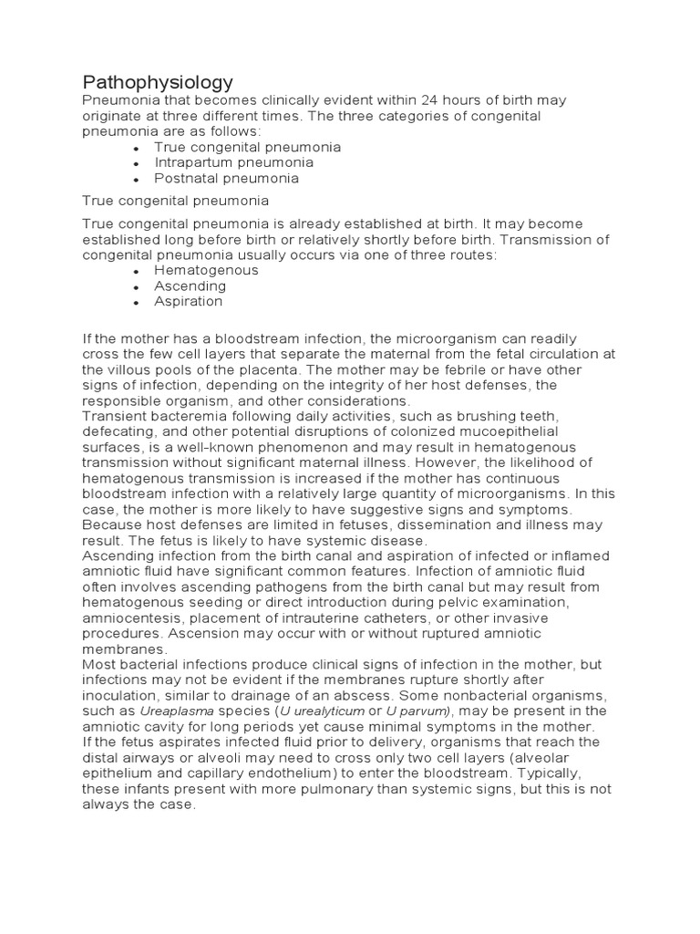 Clinical Pathway Neonatal Pneumonia | PDF | Lung | Inflammation
