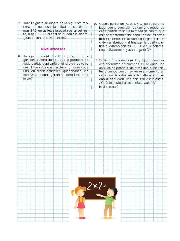 Ejercicios de Operaciones Inversas para Sexto Grado de Primaria 2 4 | PDF
