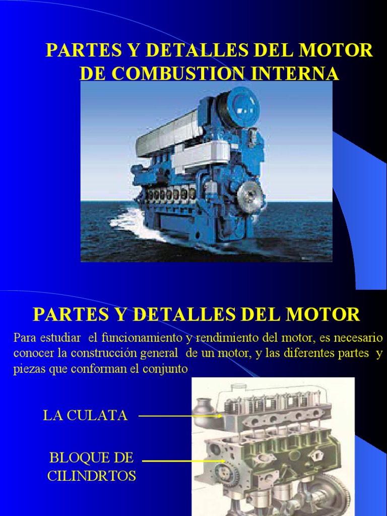 Partes Y Detalles Del Motor de Combustion Interna | Descargar gratis ...