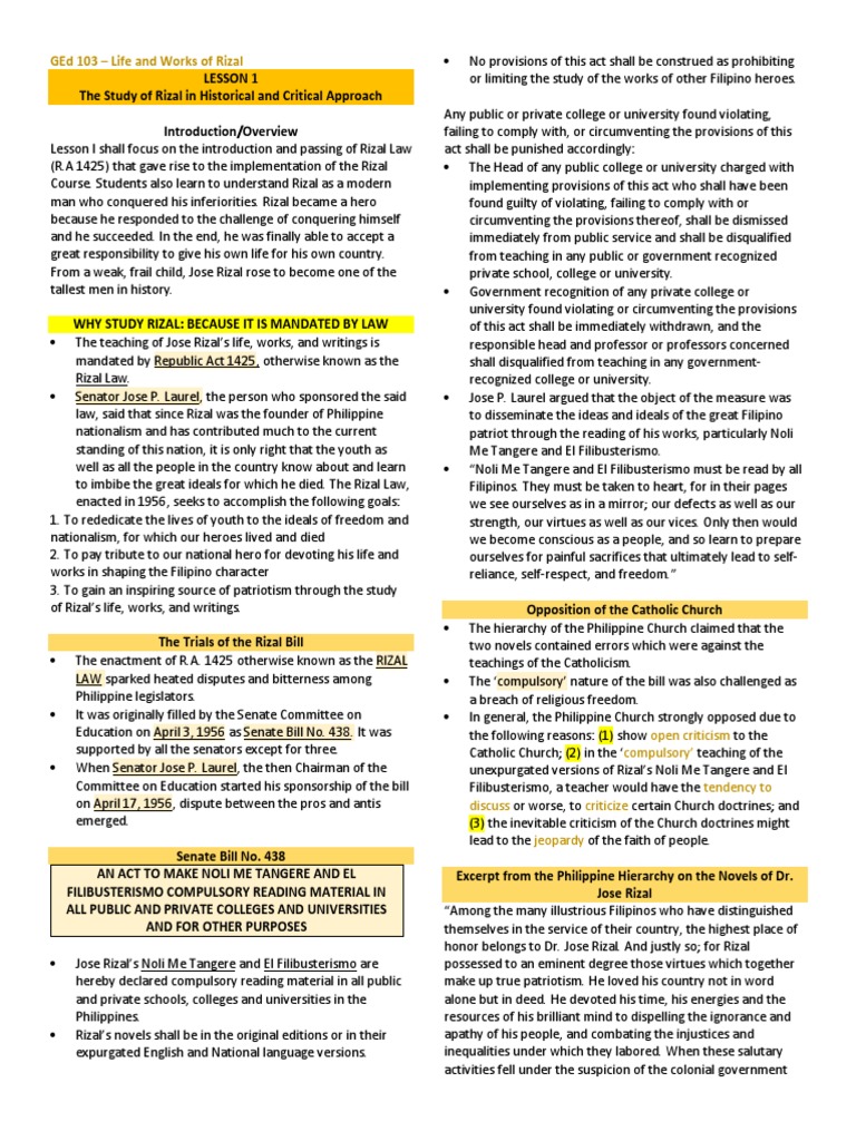 GEd 103-MIDTERMS REVIEWER | PDF