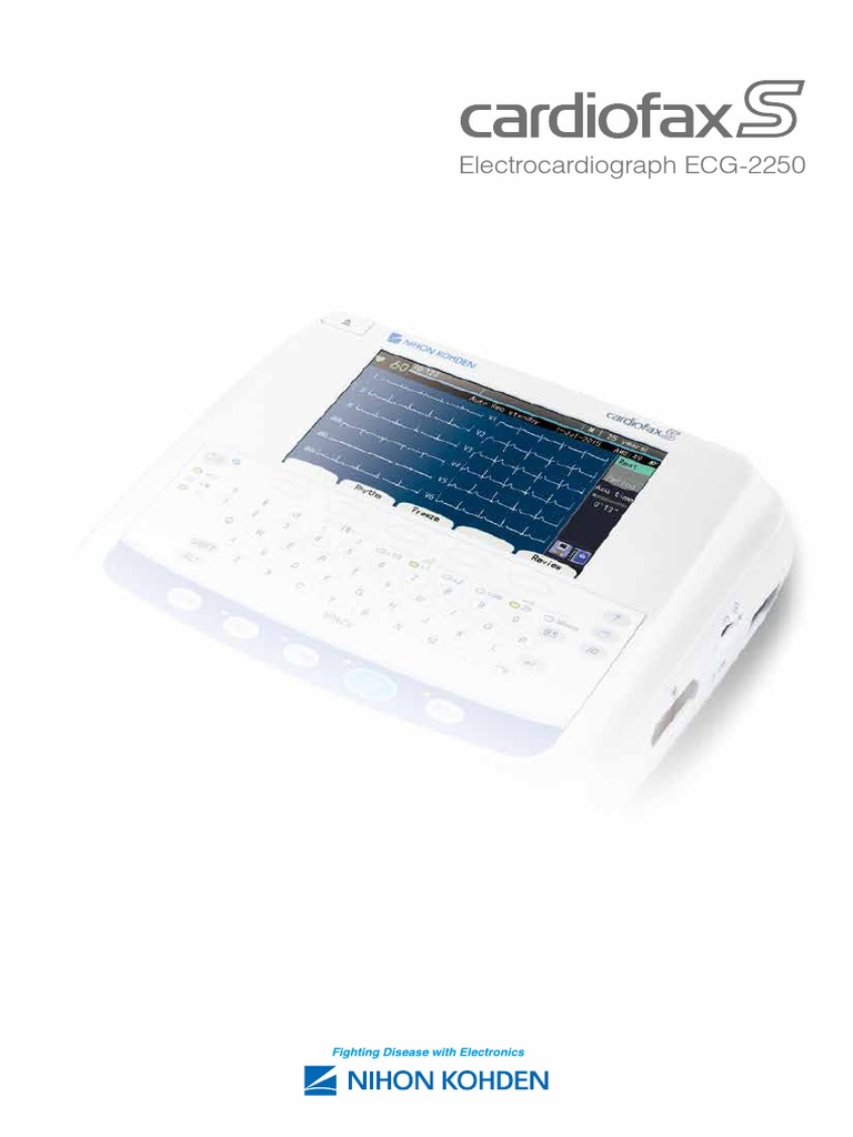 Brochure ECG 2250 Cardiofax S ENG | PDF | Electrocardiography | Wi Fi