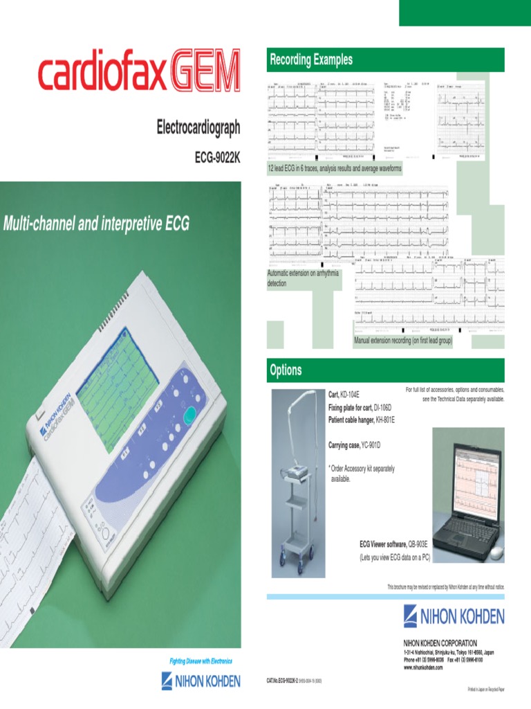 Brosura Ecg 9022 | Download Free PDF | Electrocardiography | Personal ...