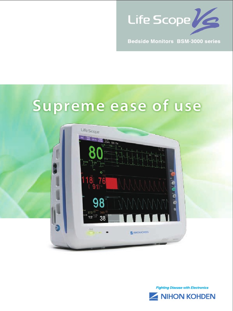 BSM-3000 09 | PDF | Monitoring (Medicine) | Physiology