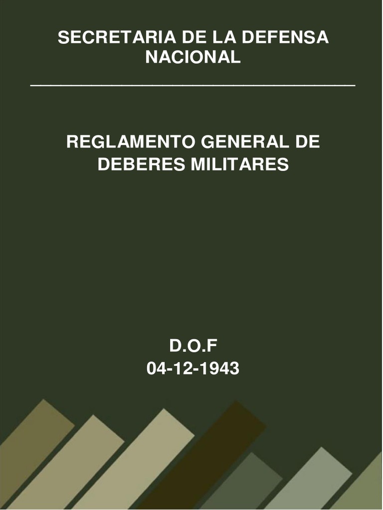 1 Reglamento General de Deberes Militares-2 | PDF | Sargento | Disciplinas
