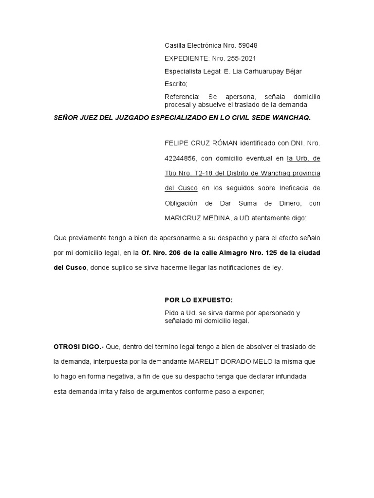 Demanda Final | PDF | Daños y perjuicios | Causalidad (Ley)