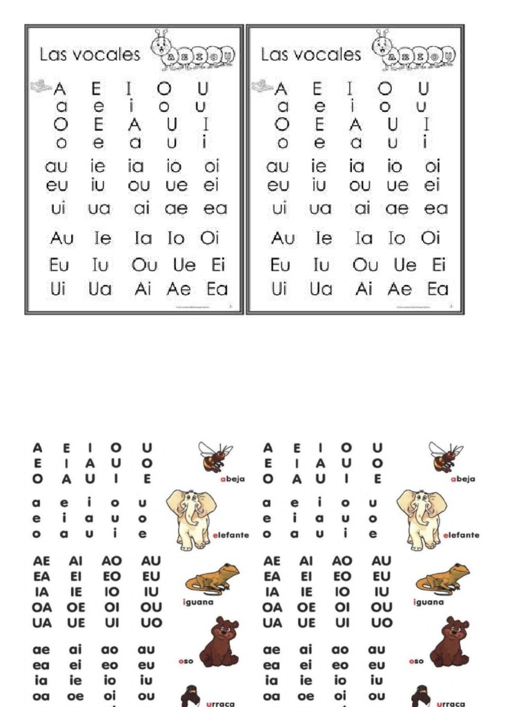 Lectura Vocales | PDF