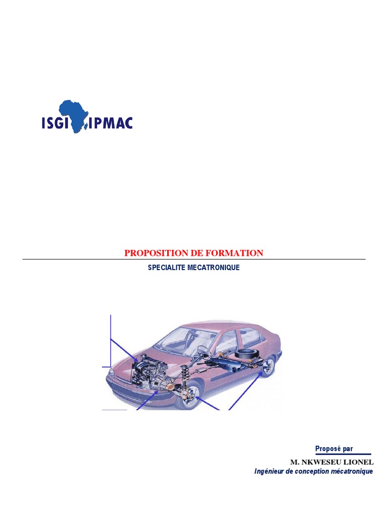 Ipmac Mecatronique | PDF | Voitures | Ingénierie mécanique