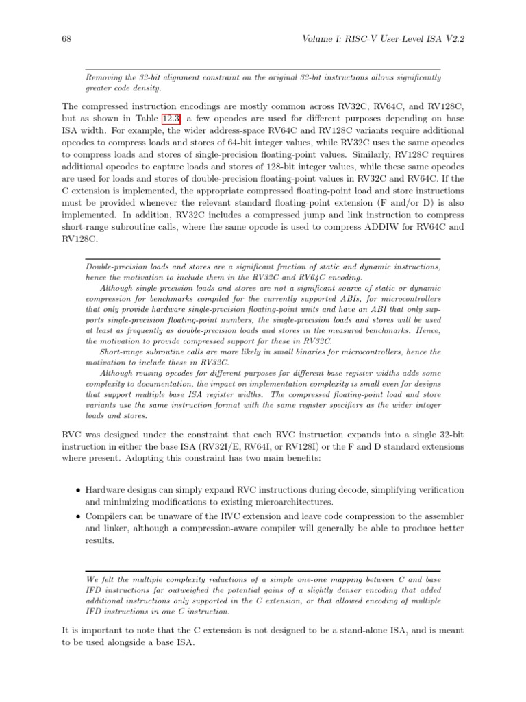 RISC-V C Extension Instruction Set | PDF | 64 Bit Computing | Digital ... RISC-V C Extension Instruction Set | PDF | 64 Bit Computing | Digital ...