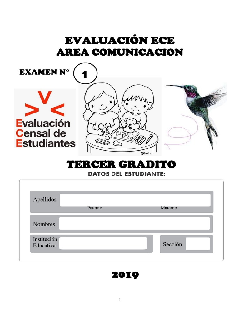 Evaluación Ece: Area Comunicacion | PDF | Alimentos | Comida y bebida