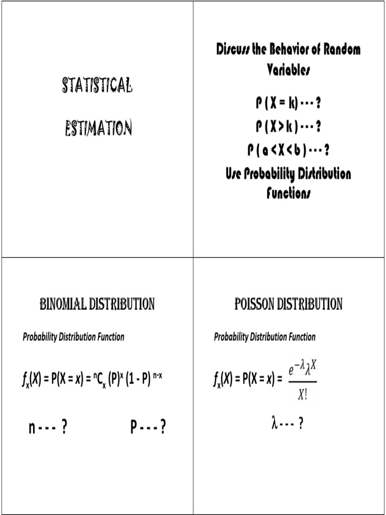 Statistical Estimation Pdf Confidence Interval Statistical Theory