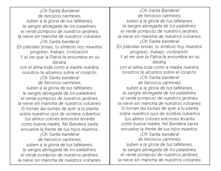 Oh Santa Bandera | PDF