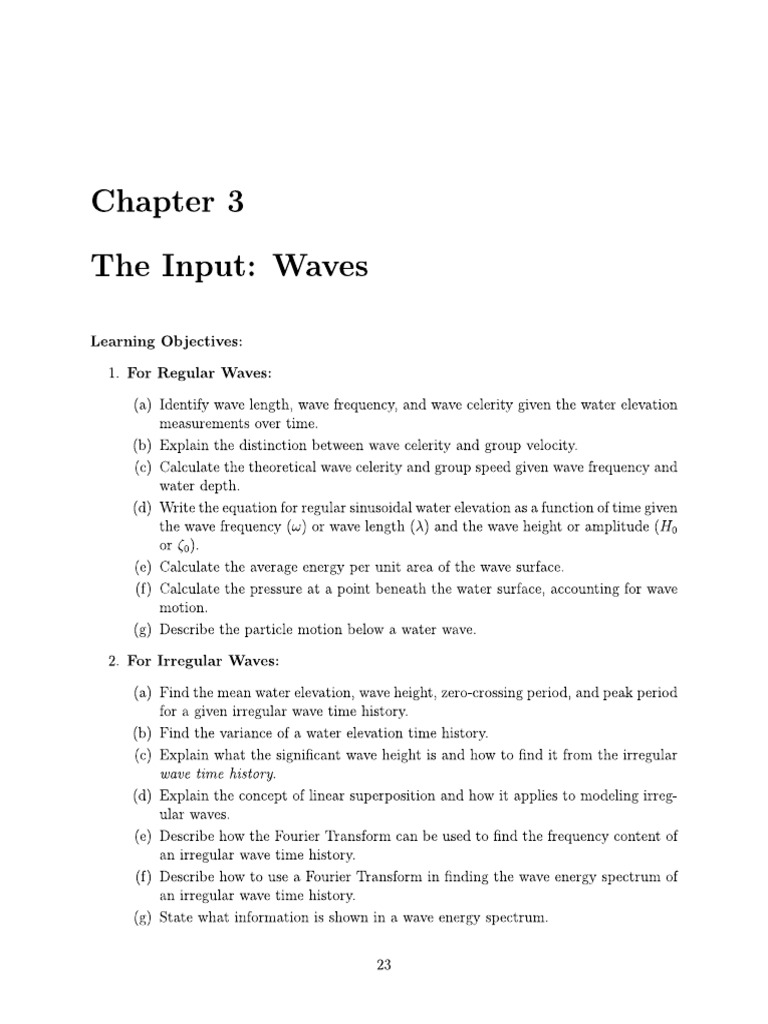 Waves Theory - Chapter3 | PDF