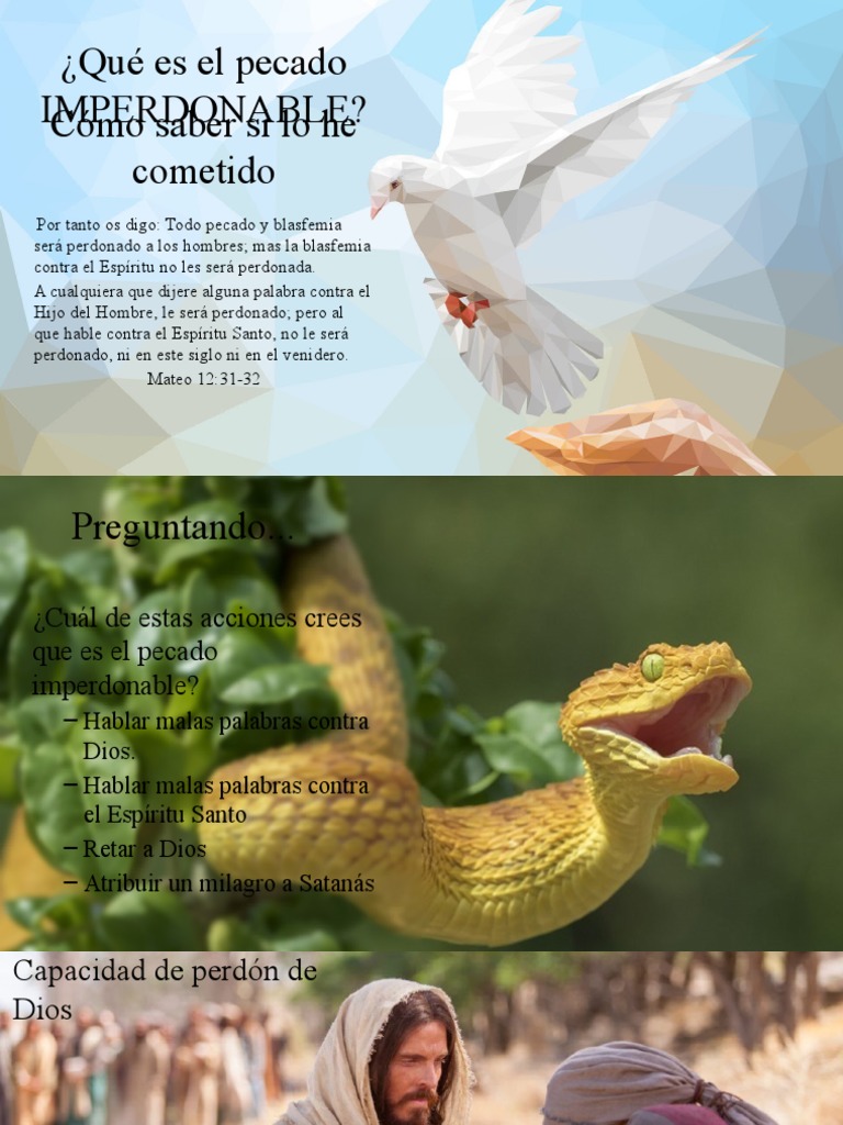 Cómo Saber Si Lo He Cometido: ¿Qué Es El Pecado Imperdonable? | PDF ...