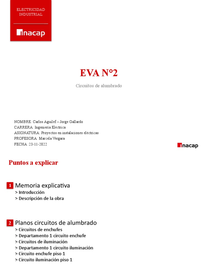 EVA 2 Memoria Explicativa | PDF