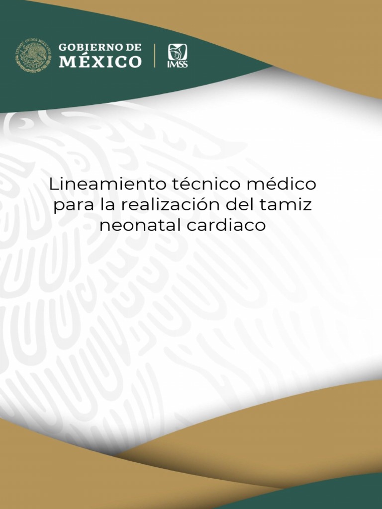 Lineamiento Tamiz Neonatal Cardiaco Aportaciones Comite 2022 | PDF ...