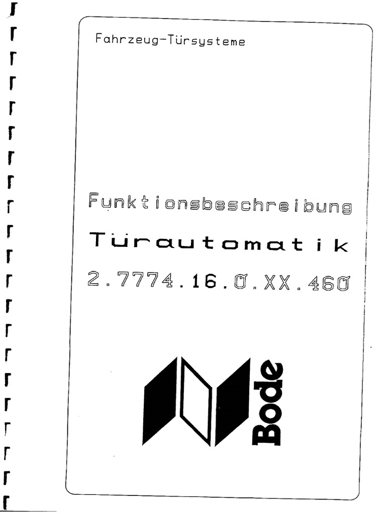 Bode System For Electric Actuated Bus Door | PDF