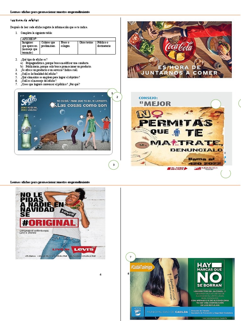 Creación de Afiche Publicitario | PDF | Póster | Información