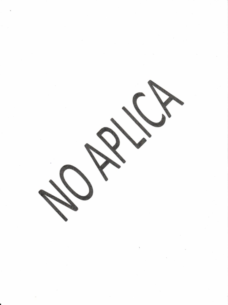 No Aplica | PDF