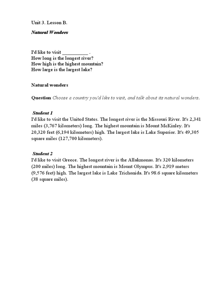 Unit 3 Lesson B Pdf