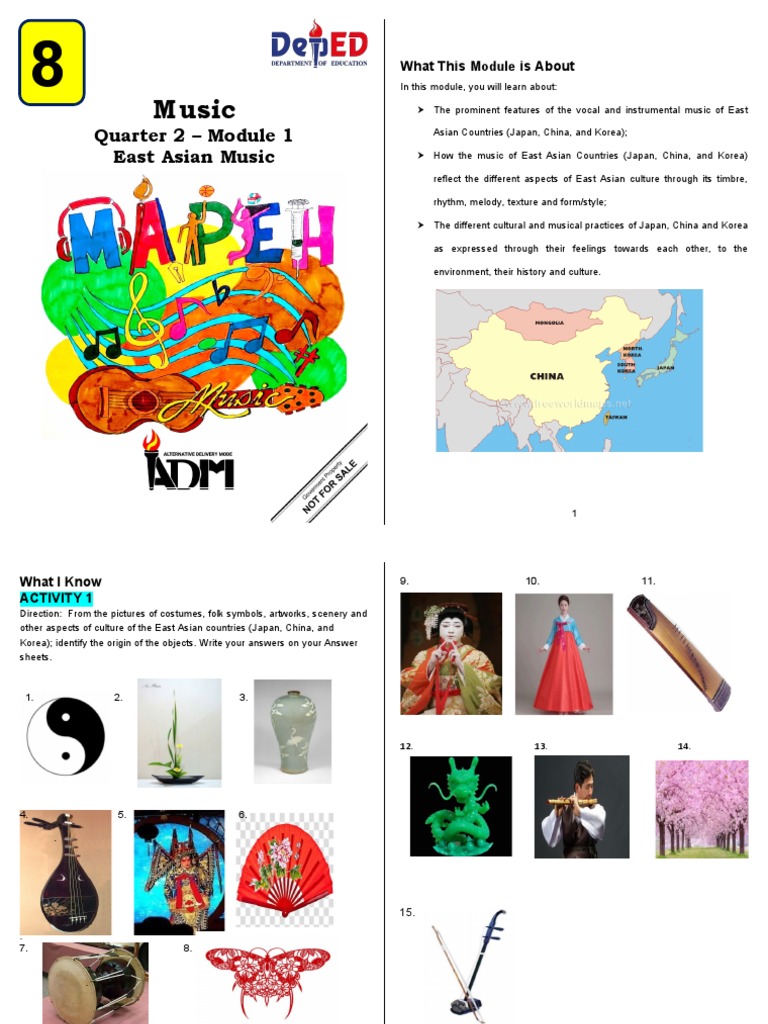Music: Quarter 2 - Module 1 East Asian Music | PDF | Musical ...