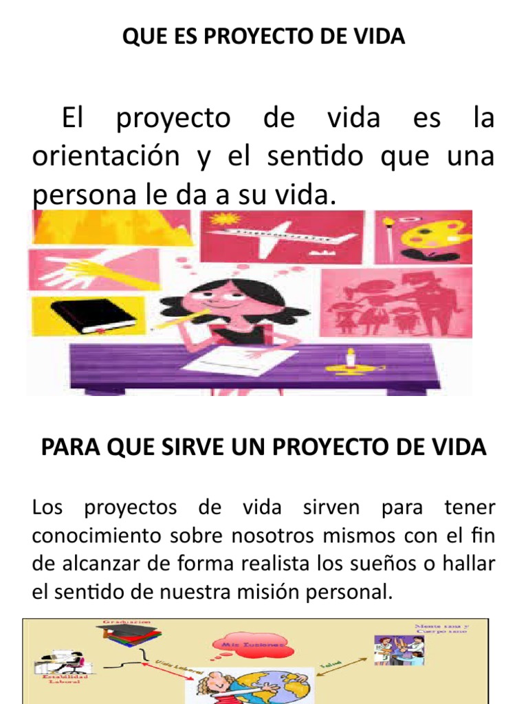 Proyecto de Vida: Definición y Beneficios | PDF