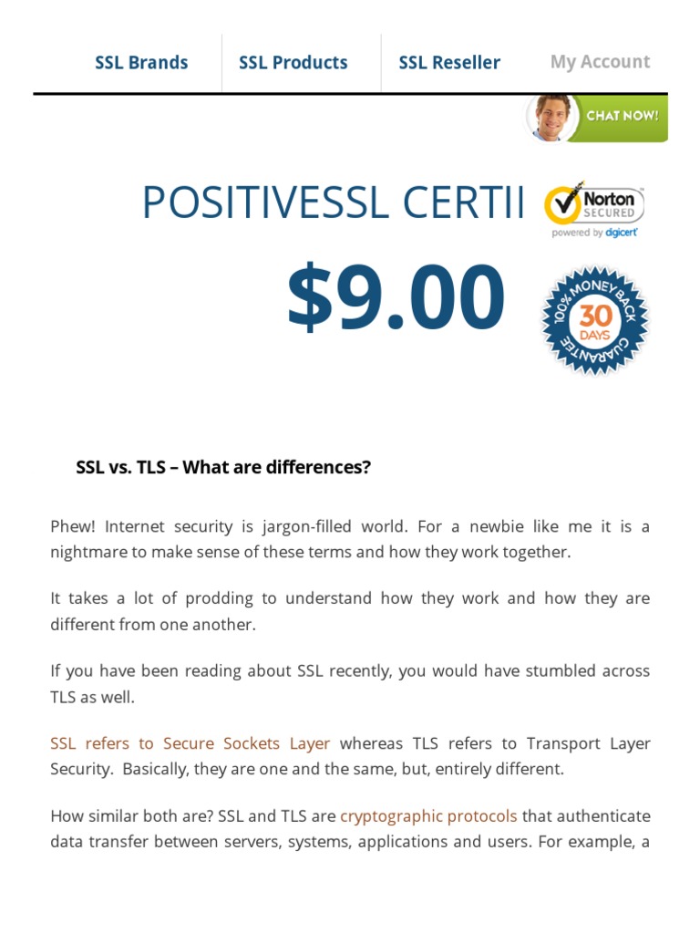 SSL vs. TLS - What Are Differences | PDF | Transport Layer Security ...