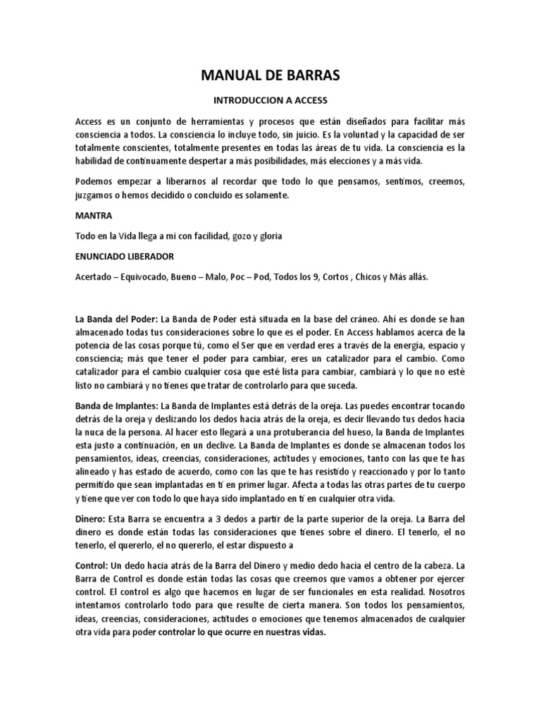 Manual de Barras: Introduccion A Access | PDF | Creatividad | Importar