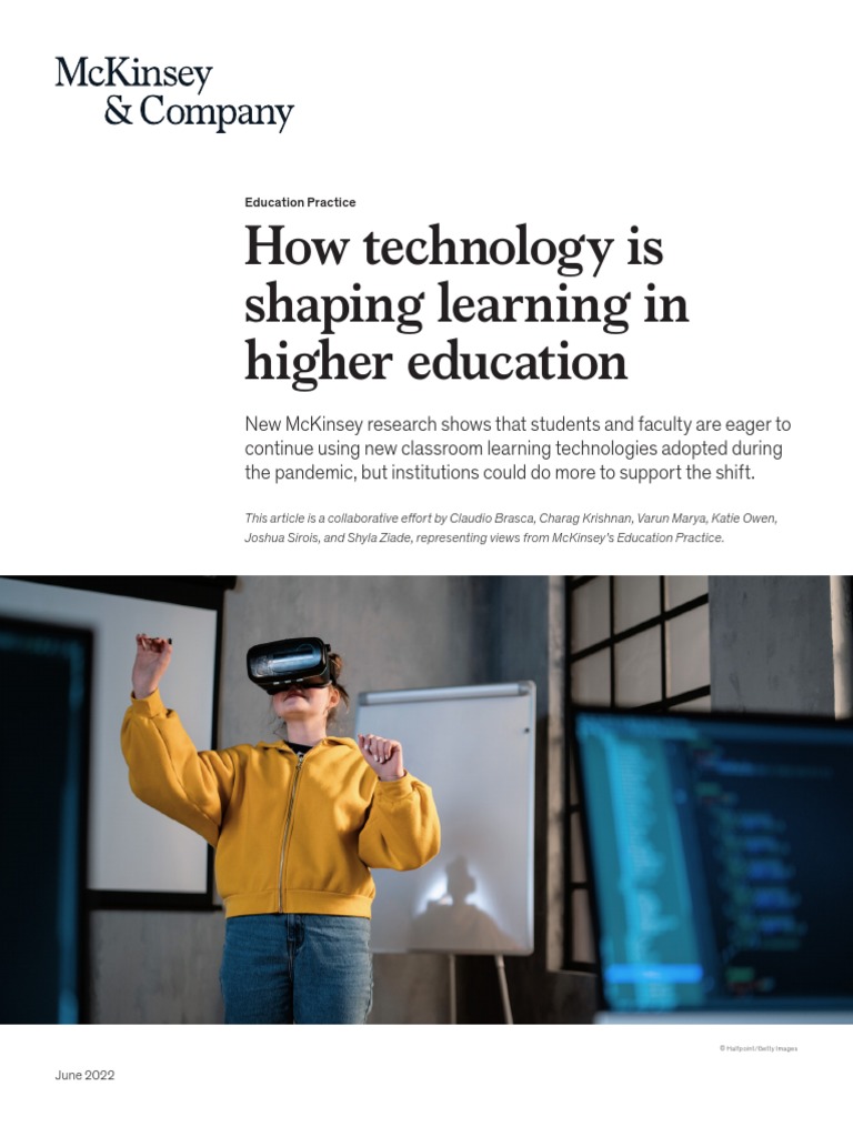 How Technology Is Shaping Learning in Higher Education v2 | PDF ...