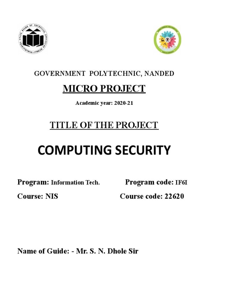 Vishal Chavare Microproject NIS | Download Free PDF | Security | Computer Security