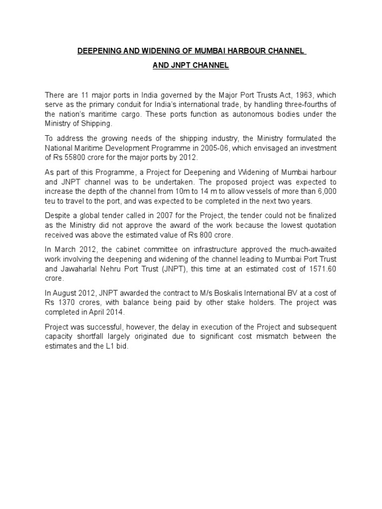 Expanding Capacity and Efficiency: A History and Analysis of the ...