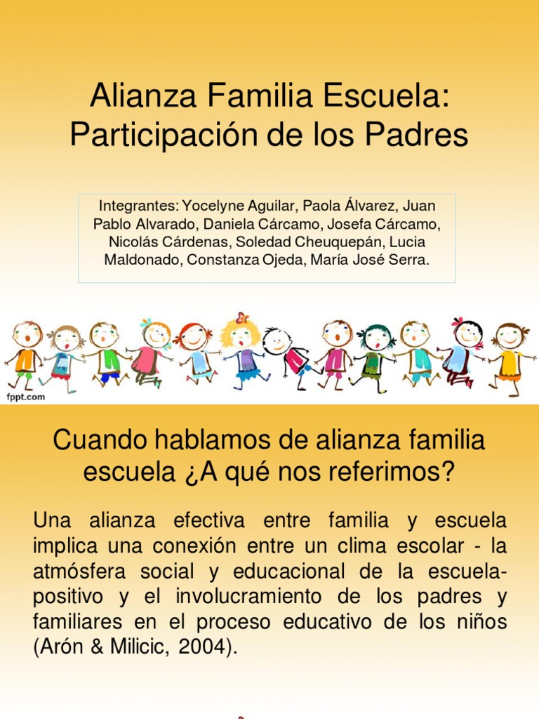 Alianza Familia Escuela | PDF | Aprendizaje