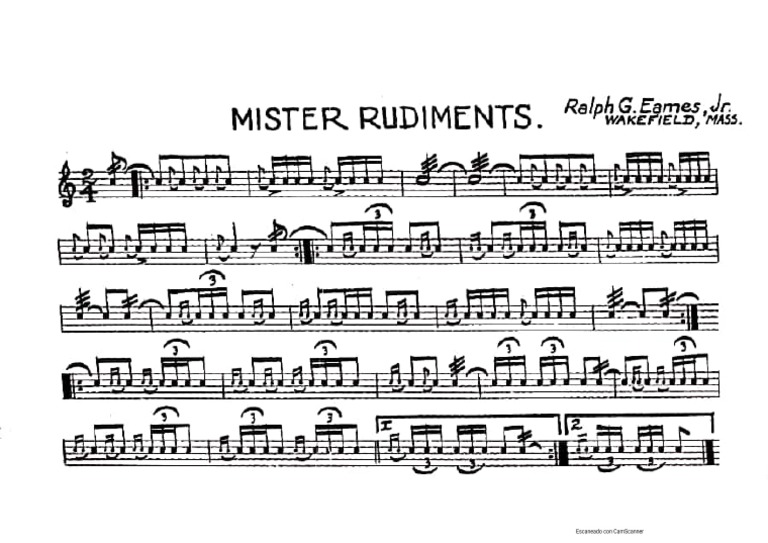 Mister Rudiments. N.A.R.D | PDF