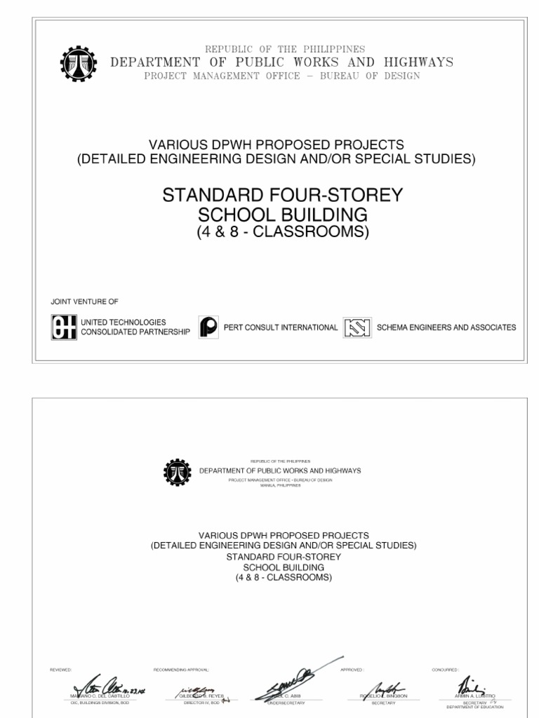 Standard Four-Storey School Building | PDF