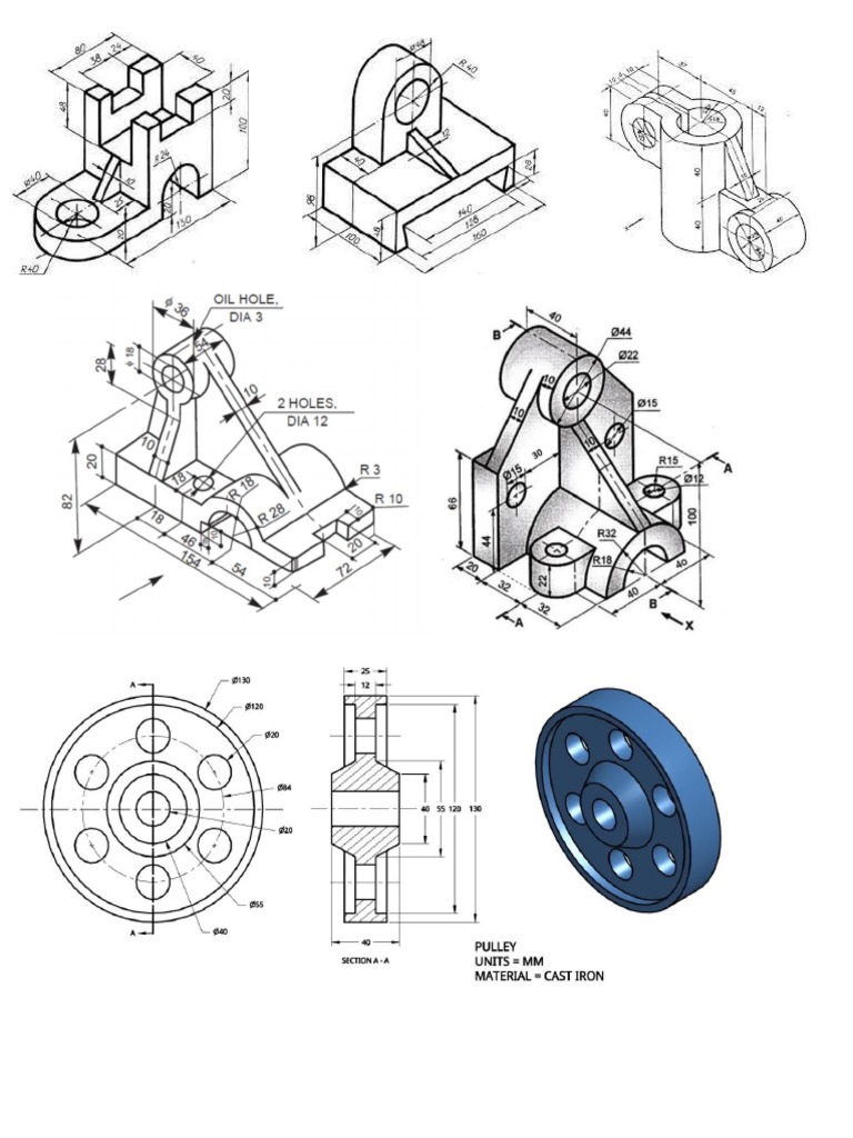 Practice For Extrude and Revolve | PDF
