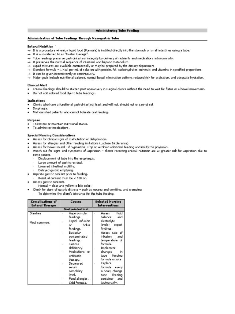 MIDTERMS MS SL NGT TPN Feeding | PDF | Causes Of Death | Clinical Medicine