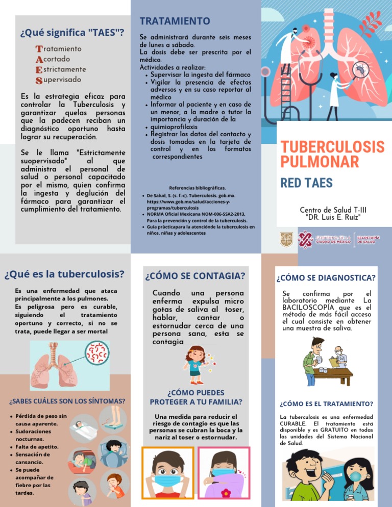 Triptico TB y TAES 2.0 | PDF | Tuberculosis | Salud pública