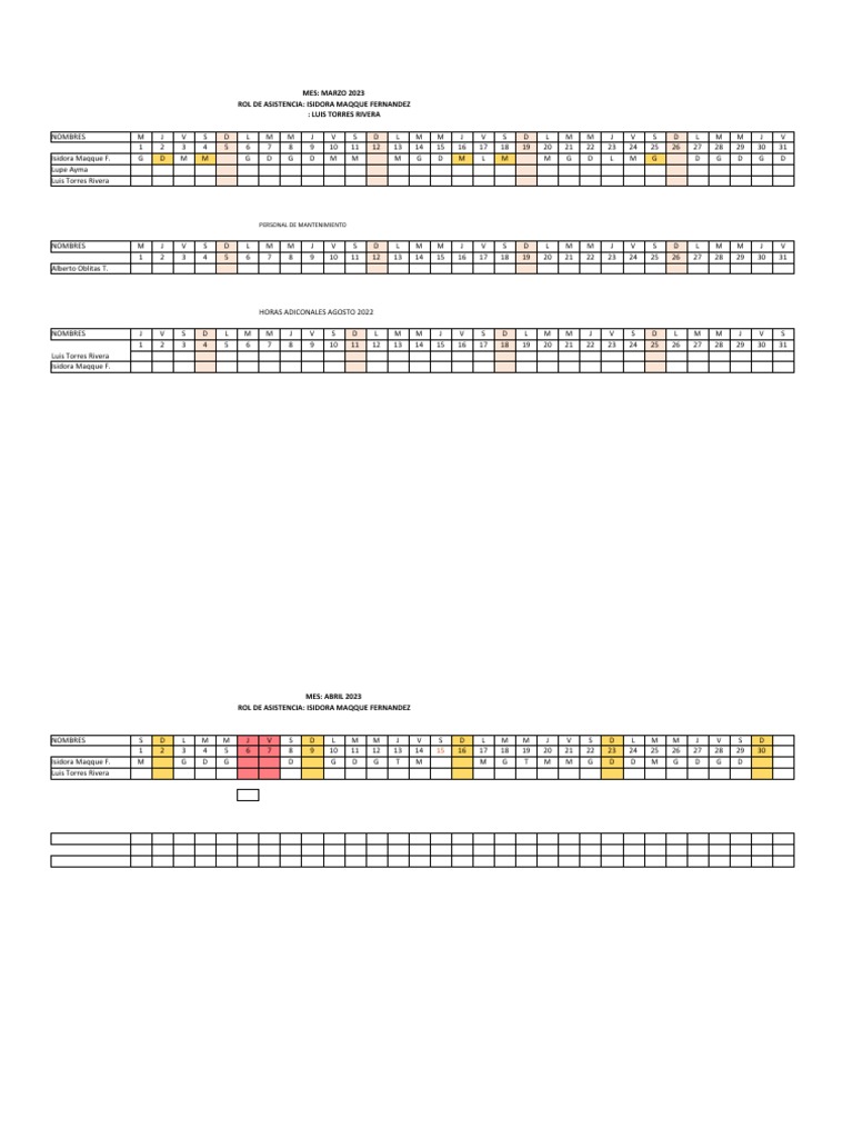 Rol de Refcon - 2023 | PDF