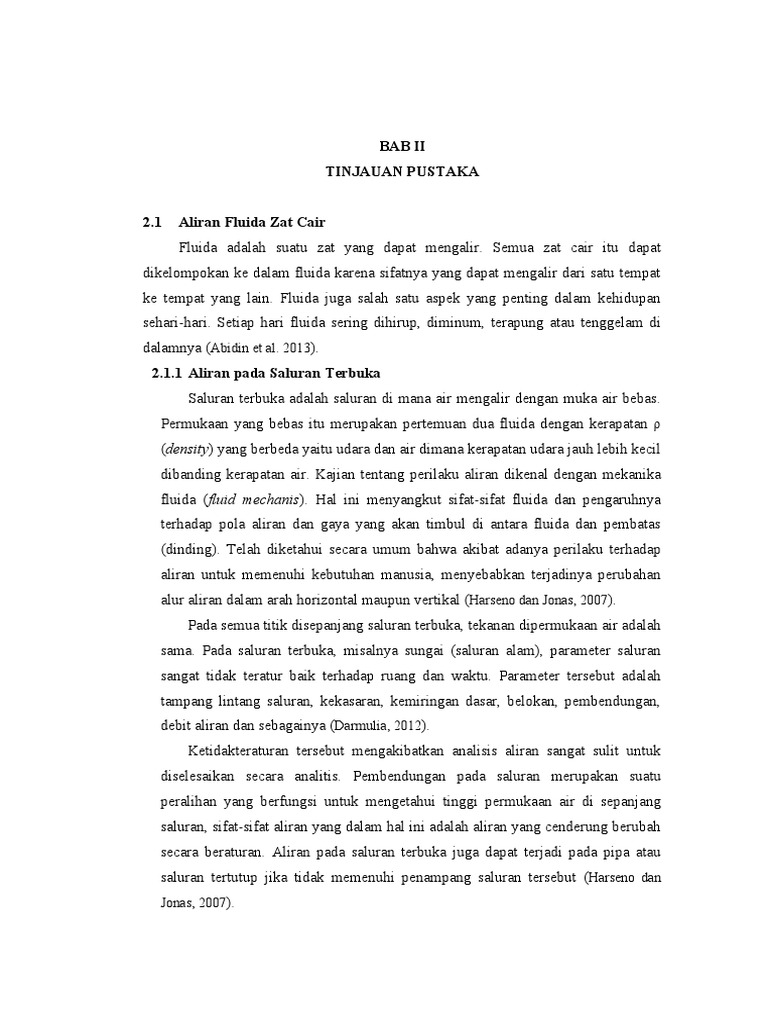 Bab 2-3 Percobaan Saluran Terbuka | PDF