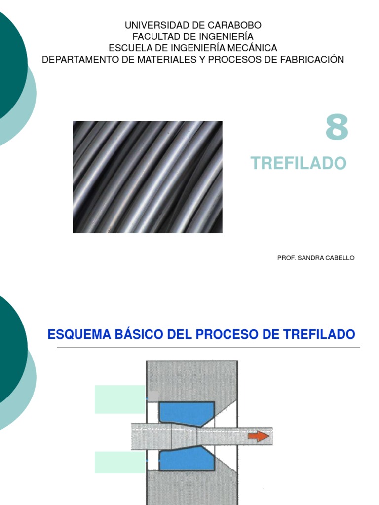 TEMA 8.Trefilado | PDF | Construcción | Soldadura
