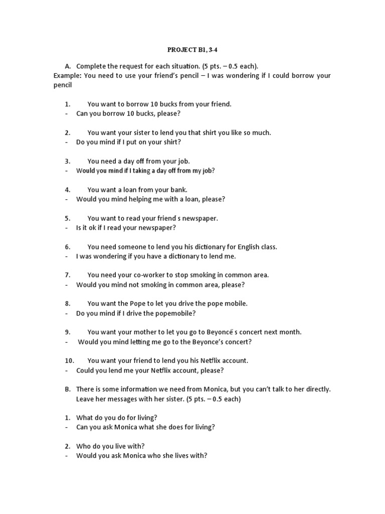 Units 3-4 Workshop B1 | PDF