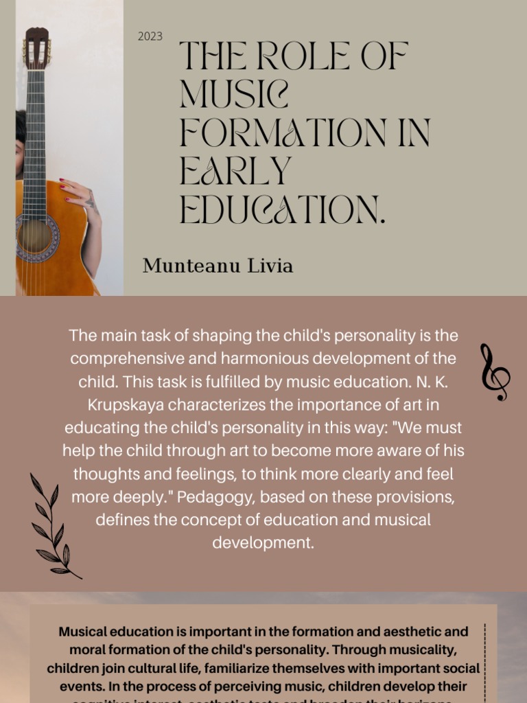 Music's Impact on Child Development | PDF | Thought | Singing