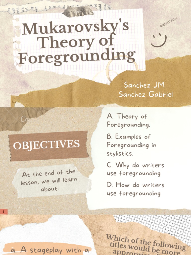 FOREGROUNDING | PDF | Word | Linguistics