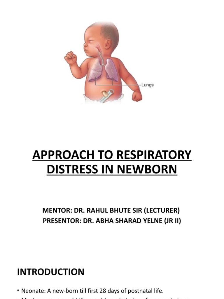 APPROACH TO RESPIRATORY DISTRESS IN NEWBORN | PDF | Respiratory ...