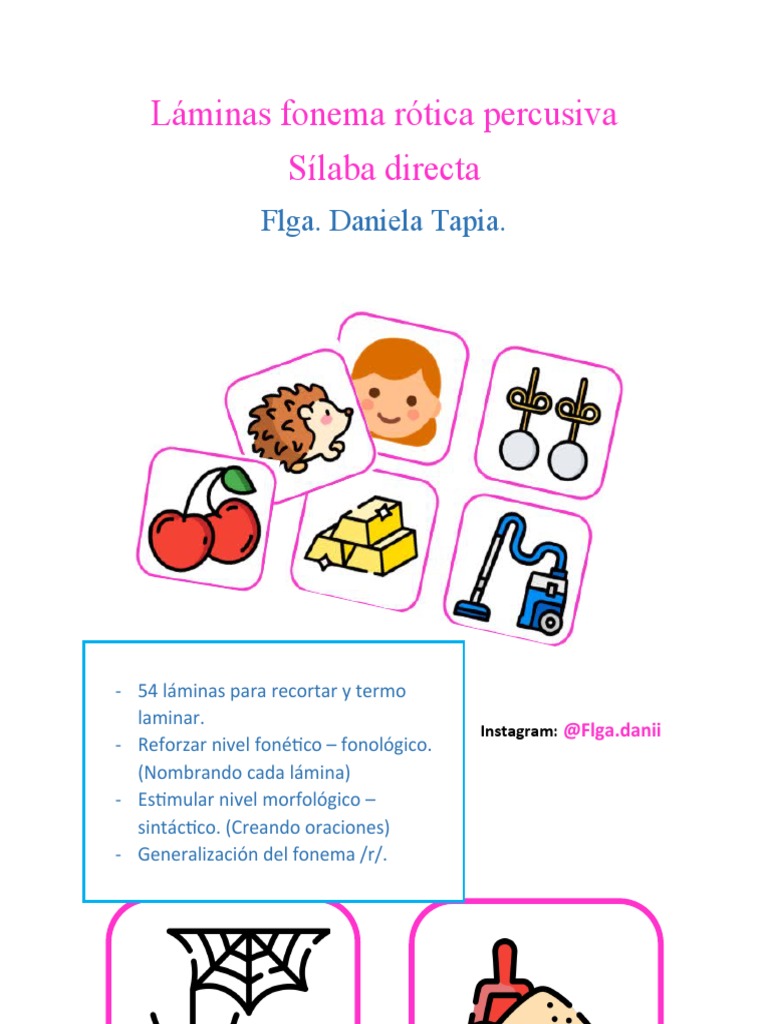 Láminas para el fonema rótica percusiva | PDF | Derecho | Poesía