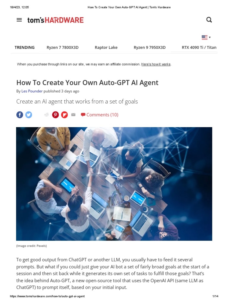 How To Create Your Own Auto-GPT AI Agent - Tom's Hardware | PDF ... How To Create Your Own Auto-GPT AI Agent - Tom's Hardware | PDF ...
