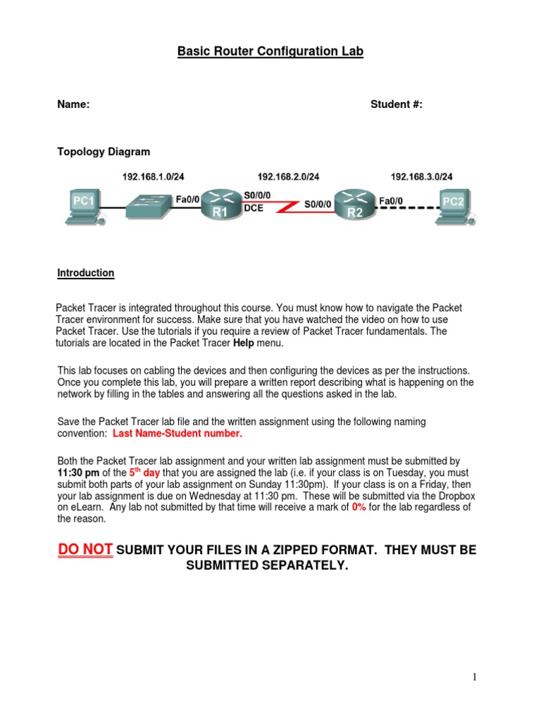 Basic Router Configuration Pdf Computer Network Router Computing